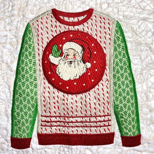 Ugly Christmas Sweaters for Machine Embroidery – Fabric Confetti